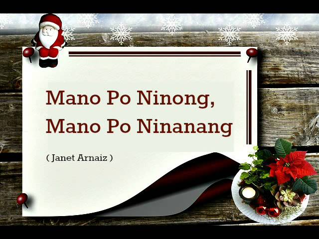 Mano po ninong, Mano po ninang Chords - Chordify