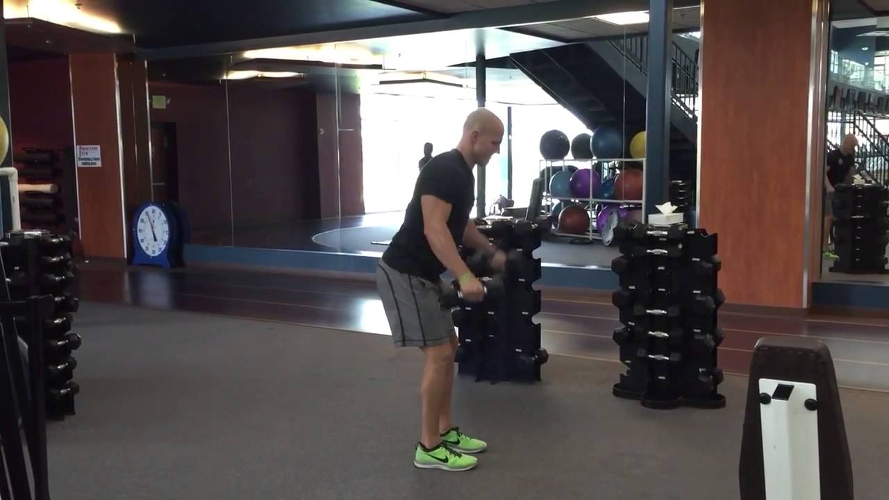 Slight Bent Over Dumbbell Lateral Raise - YouTube
