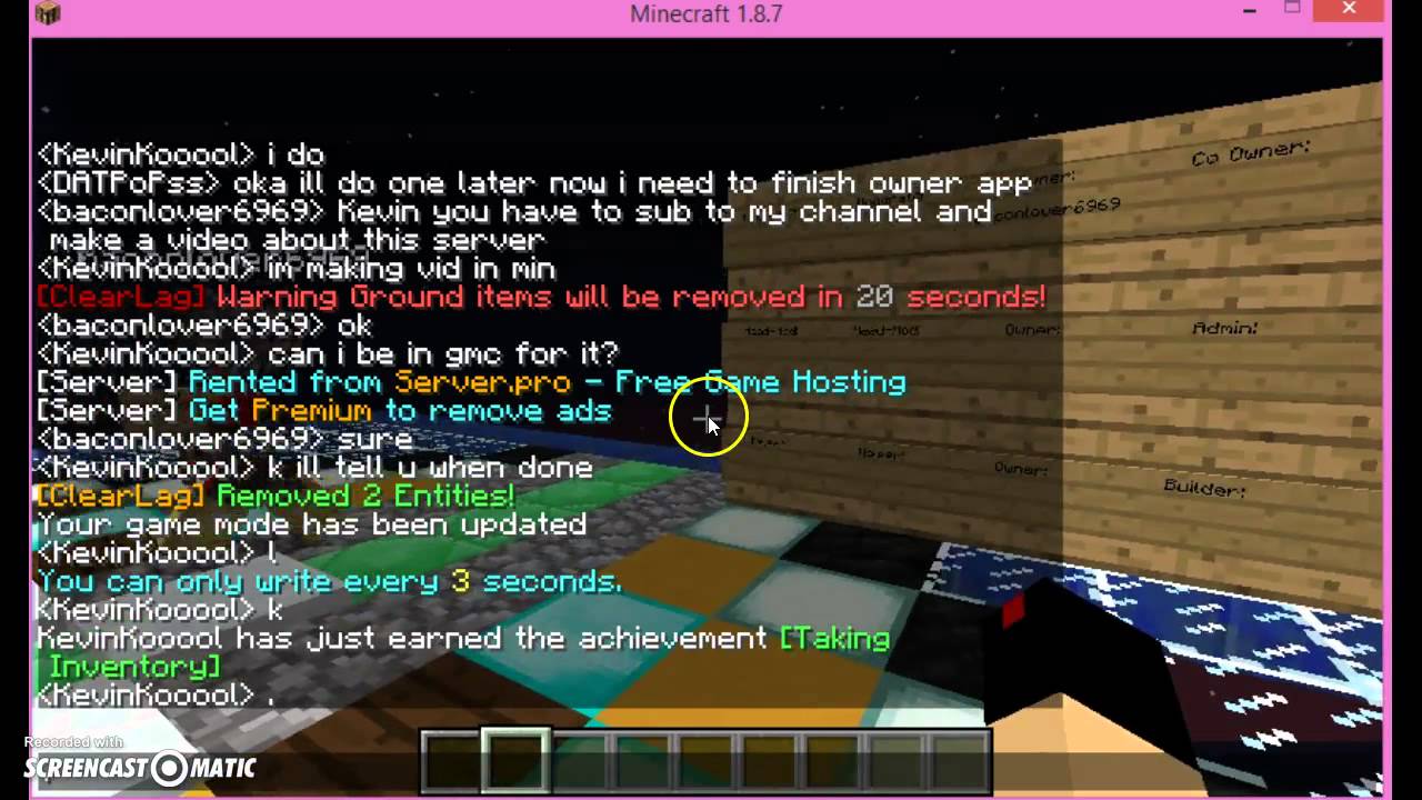 Minecraft Server NEED STAFF!! 1.8 - YouTube