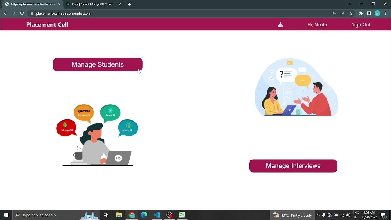 Placement Cell Project | Backend Project | Group 1 - YouTube