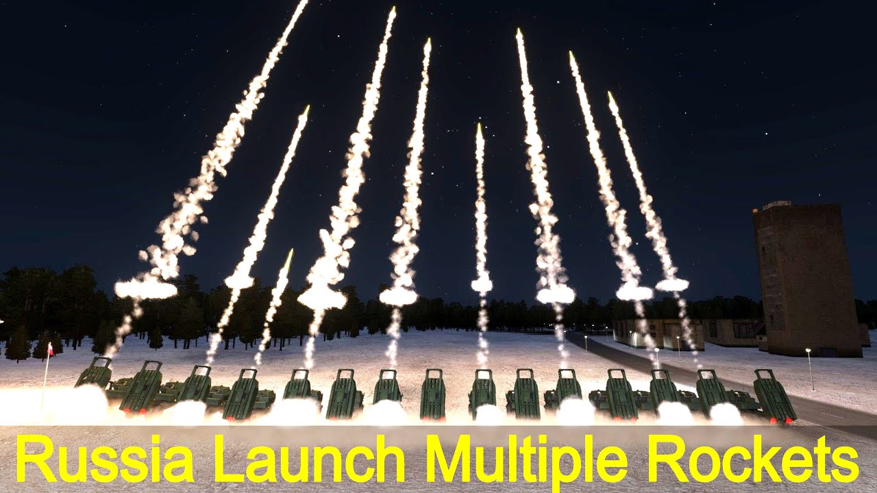 Russian Multiple Rocket Launcher in Action | Russia vs Ukraine ...