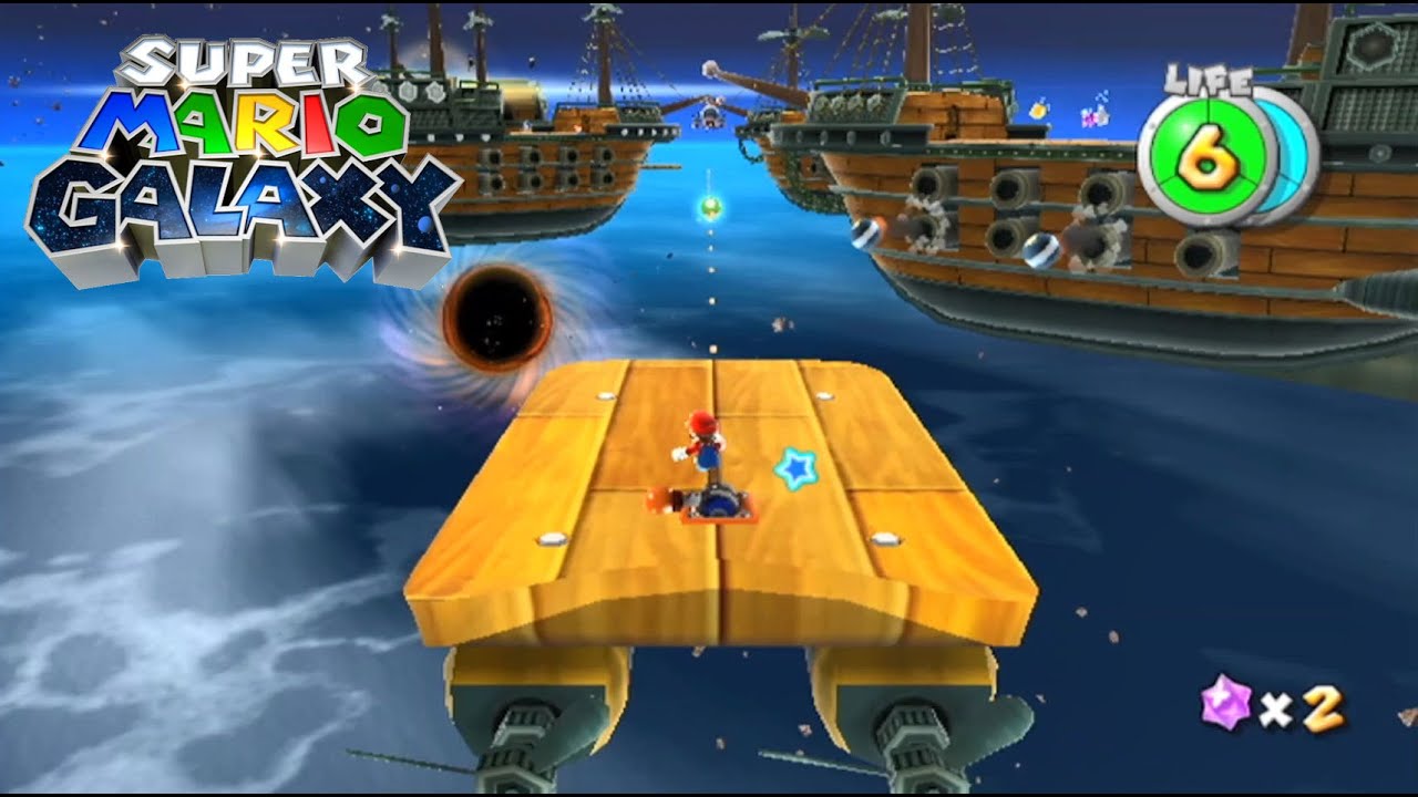 Super Mario Galaxy [Wii] Sinking The Airships (Bowser Jr.'s Airship ...