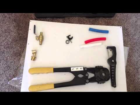 plumbing with pex pipe DIY tutorial part 1 of 2 - YouTube
