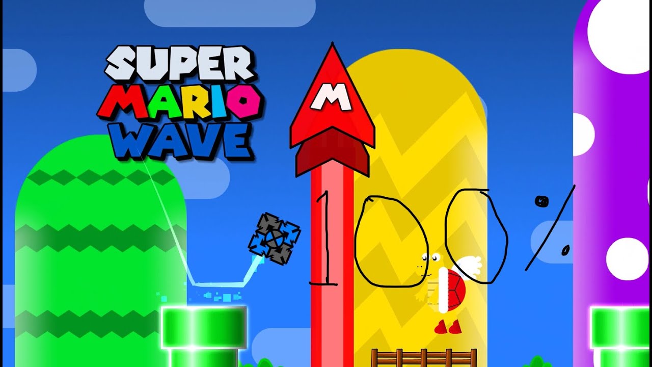 Super Mario Wave 100% - NEW HARDEST - YouTube