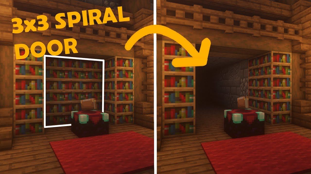 How to make a 3x3 SPIRAL PISTON DOOR || Tutorial - YouTube