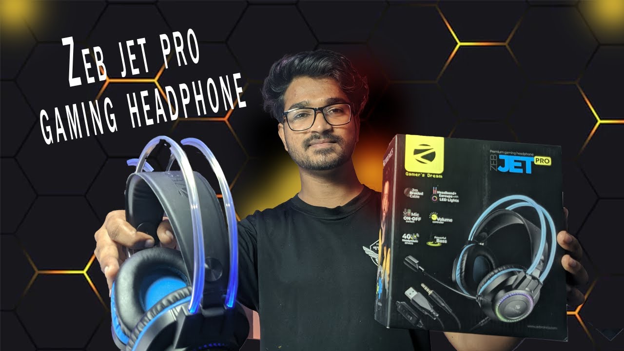 Zebronics Jet Pro Gaming Headphone unboxing #zebjetpro #gamingheadphone ...