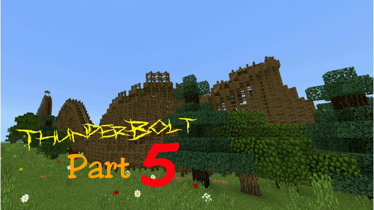 ThunderBolt Part 5 (minecraft rollercoaster timelapse) - YouTube