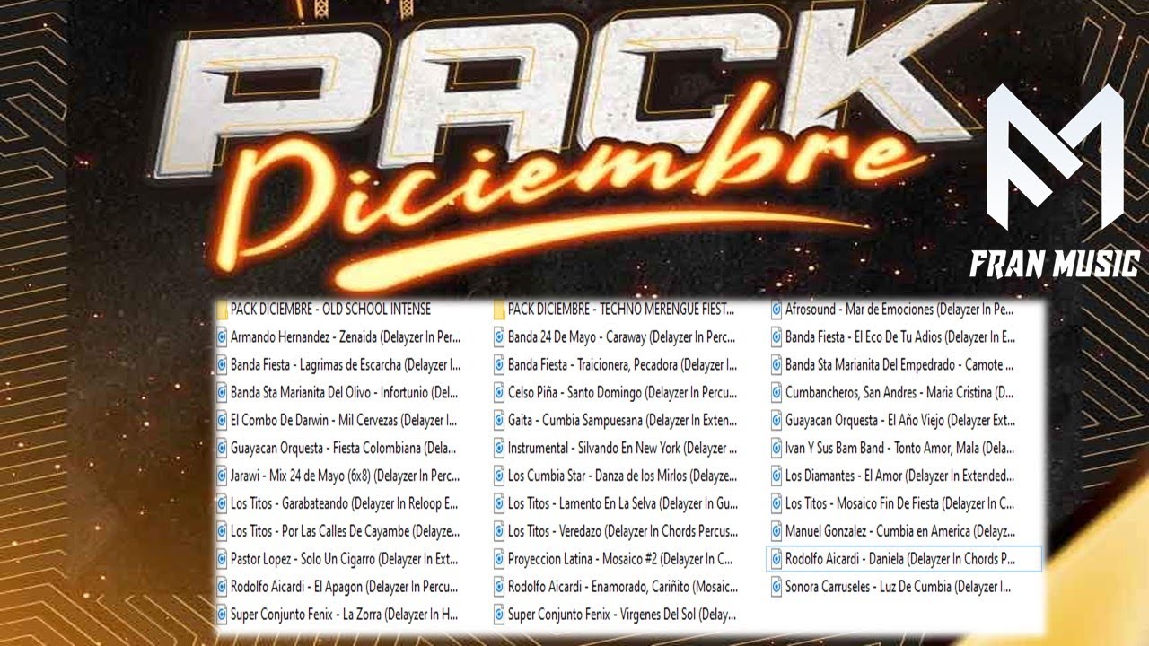 𝐏𝐚𝐜𝐤- ECUADORIAN REMIX DICIEMBRE || Fran Music - YouTube