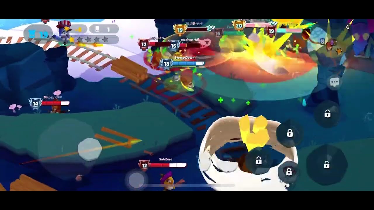 Intense cave fighting among Duke vs Duke teams! 4 teams fighting, using ...