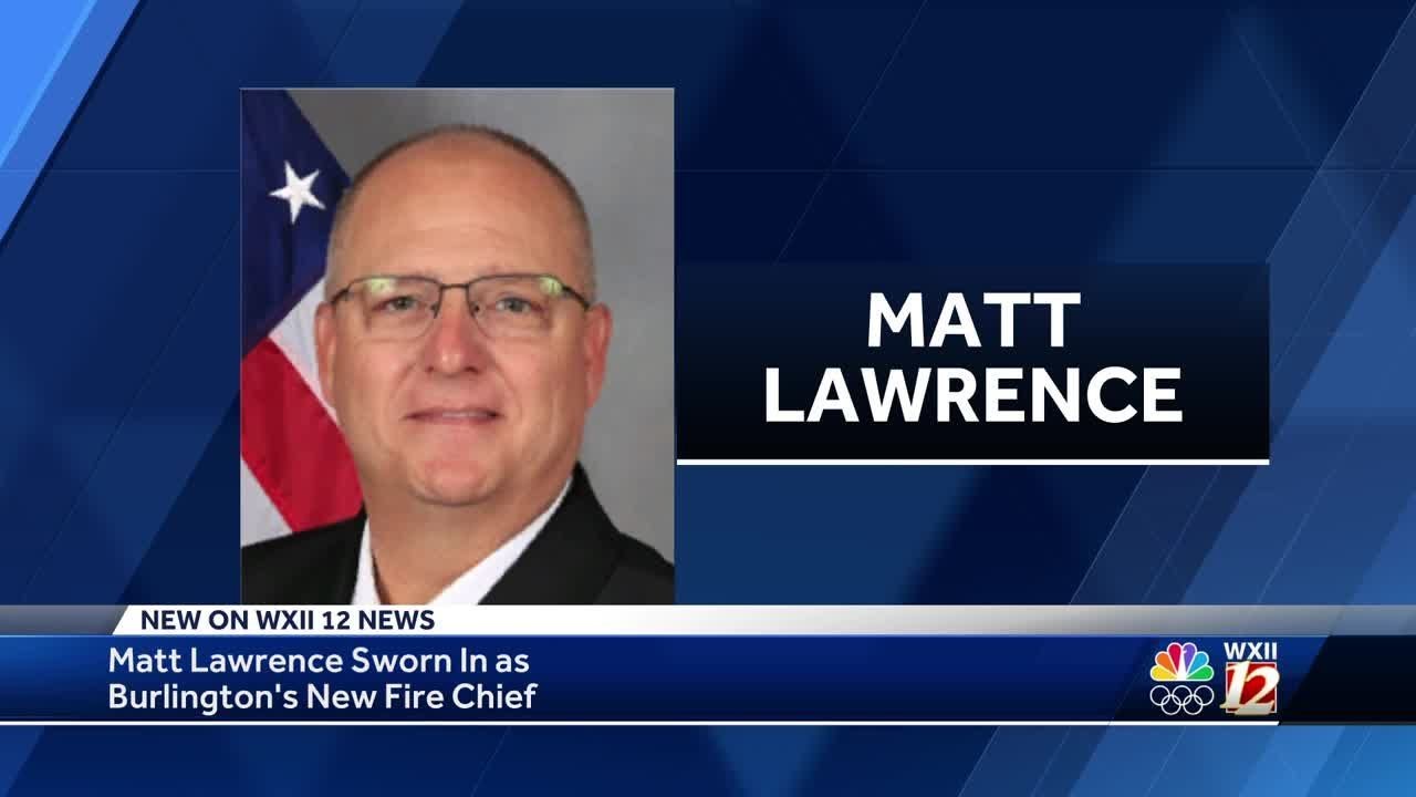 Matt Lawrence new Burlington Fire Chief - YouTube