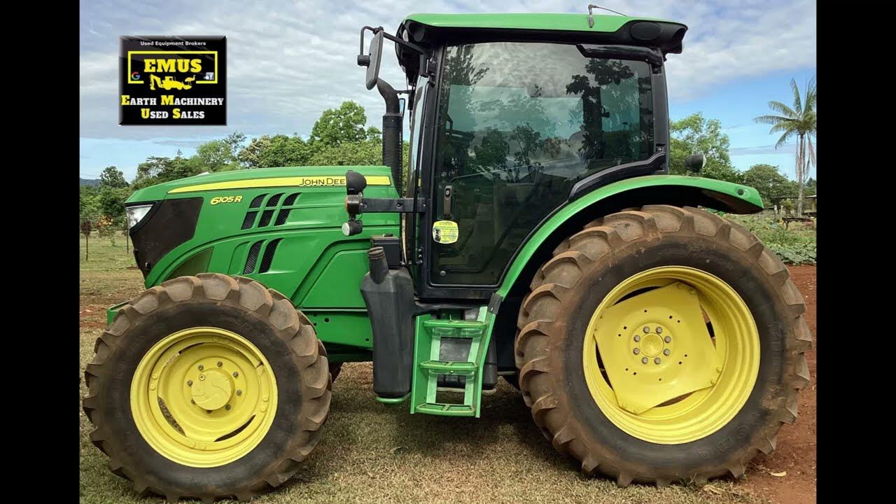 2015 John Deere 6105R Tractor, 105HP, E M U S MS837 - YouTube