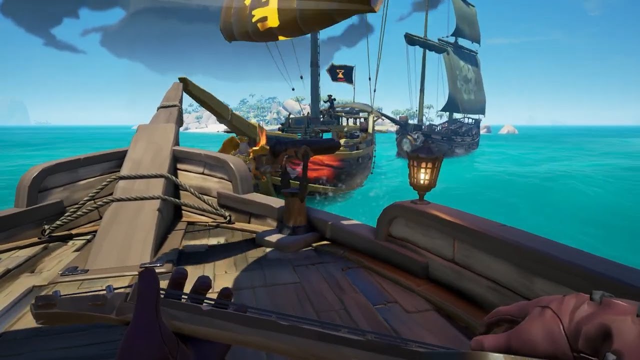Sea of Thieves - Rogue Elbow and Bobbin vs. Obsidian Mast and Skeleton ...