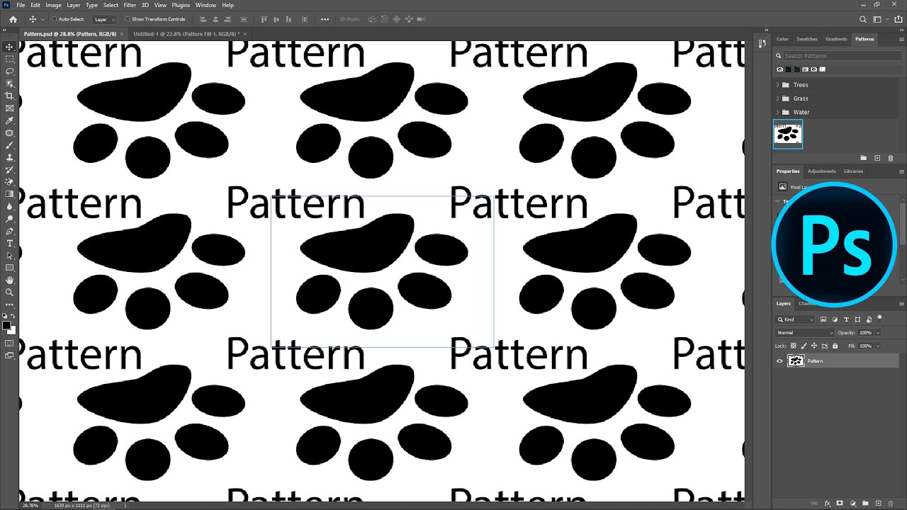 How to Create Pattern with Pattern Preview in Photoshop 2021 - YouTube