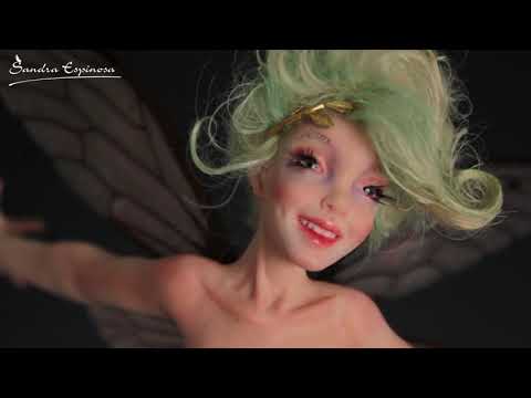 Tinkerbell fairy fantasy art- Sculpture OOAK handmade by SEM