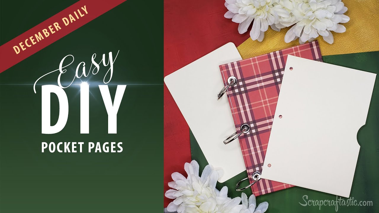 EASY DIY December Daily Journal Foundation Pages | Pocket Pages - YouTube