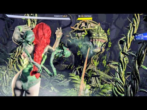 (Injustice 2) Reverse Ryona - Poison Ivy Subdues Batman