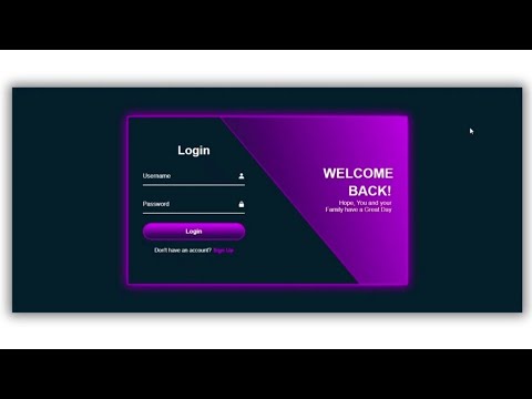 Login Form Using Html, CSS and JavaScript | Full Tutorial | Beginner to ...