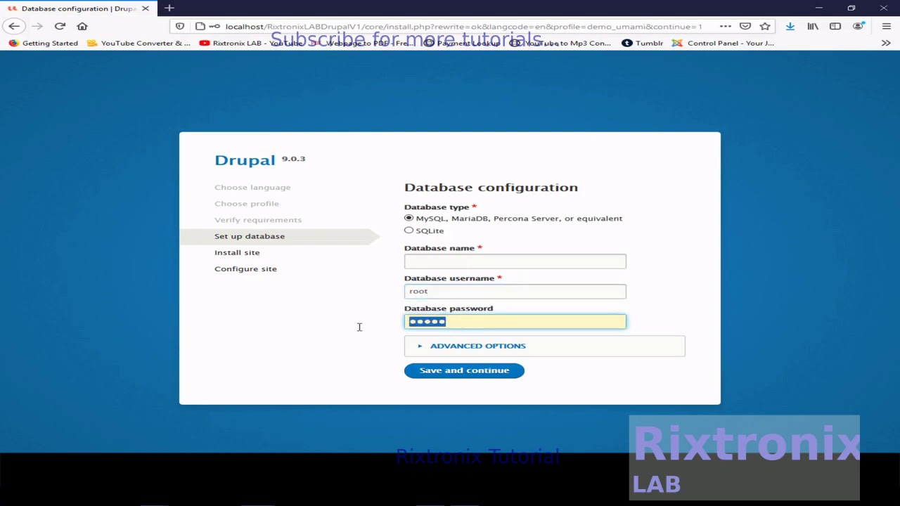 How to install drupal apache server - YouTube