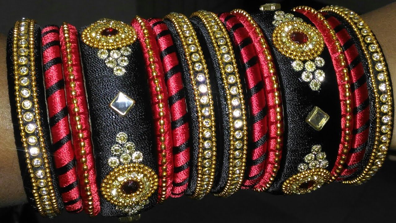 Latest silk thread bangle collection 2017||Bangles design 2017 ||New ...