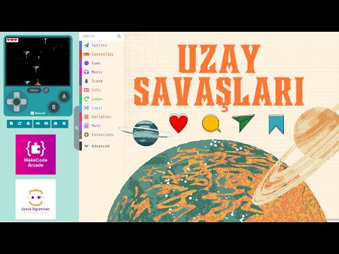 Makecode Arcade - Uzay Savaşları Oyunu