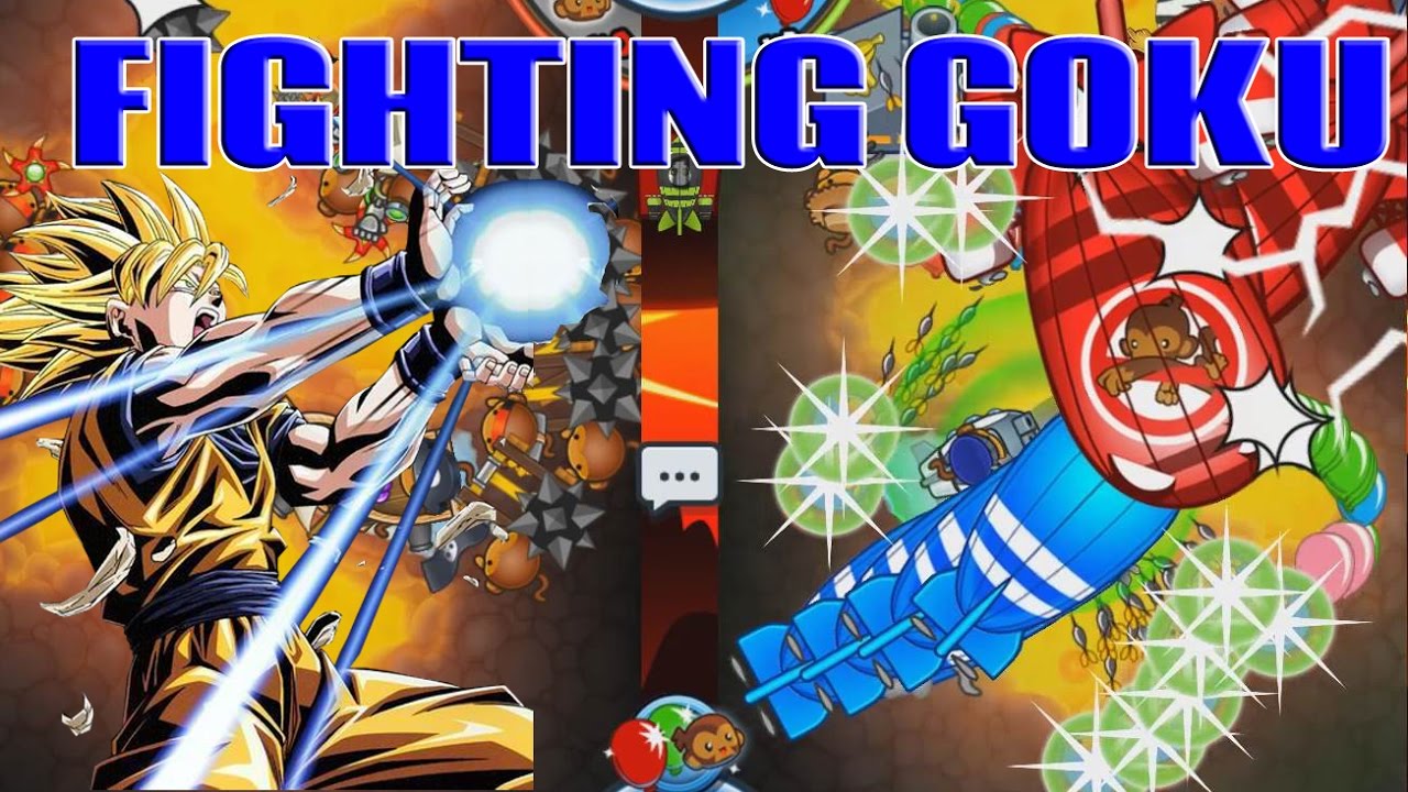 FIGHTING GOKU? Bloons TD Battles Awesome Games - YouTube
