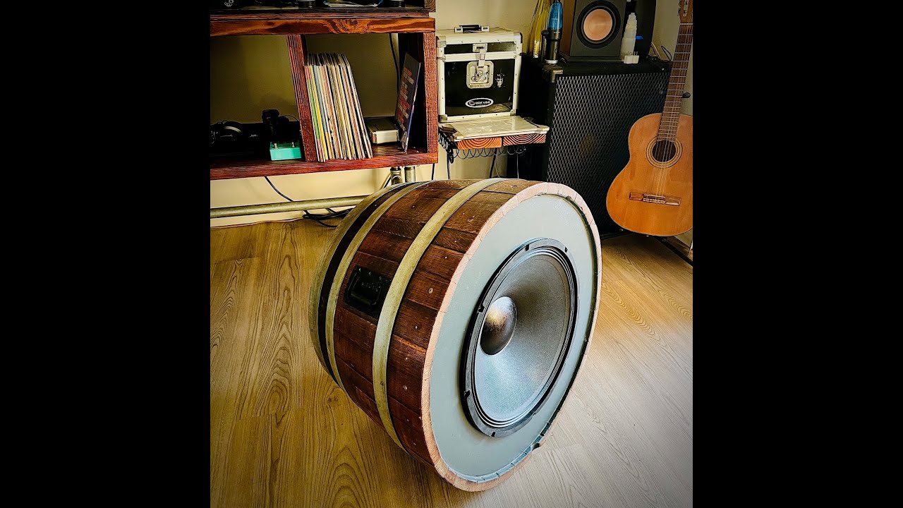 Boomin Barrels "Kraken" 18" Wine Barrel Subwoofer Cabinet - YouTube