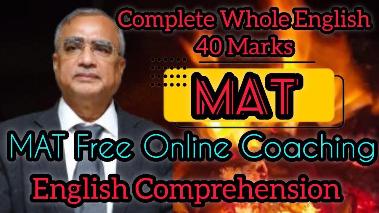 Daily Free MAT Class- Language Comprehension-With Previous Year ...