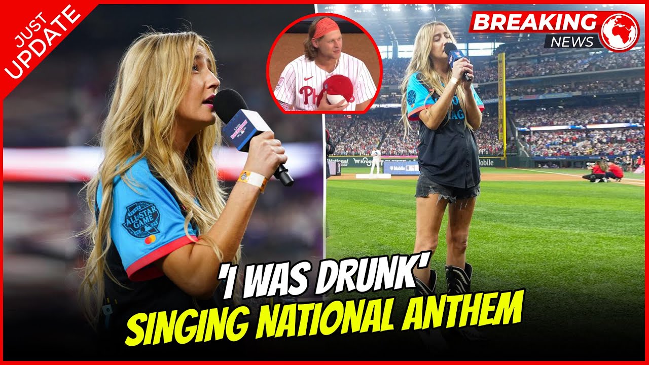Ingrid Andress - 'I Was Drunk' Singing National Anthem - YouTube