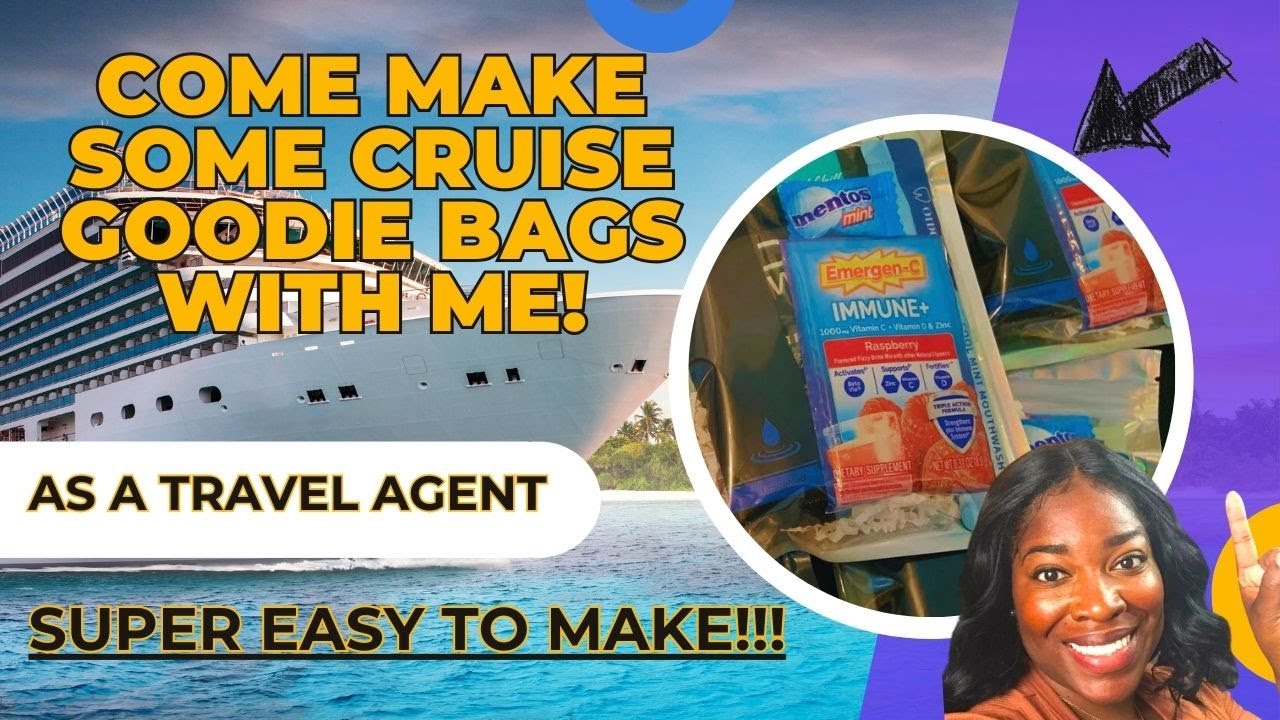 Come Make Some Cruise Goodie Bags With Me As A Travel Agent - YouTube