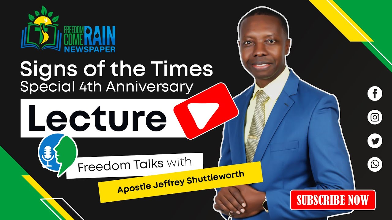 Freedom Come Rain 4th Anniversary Lecture - YouTube