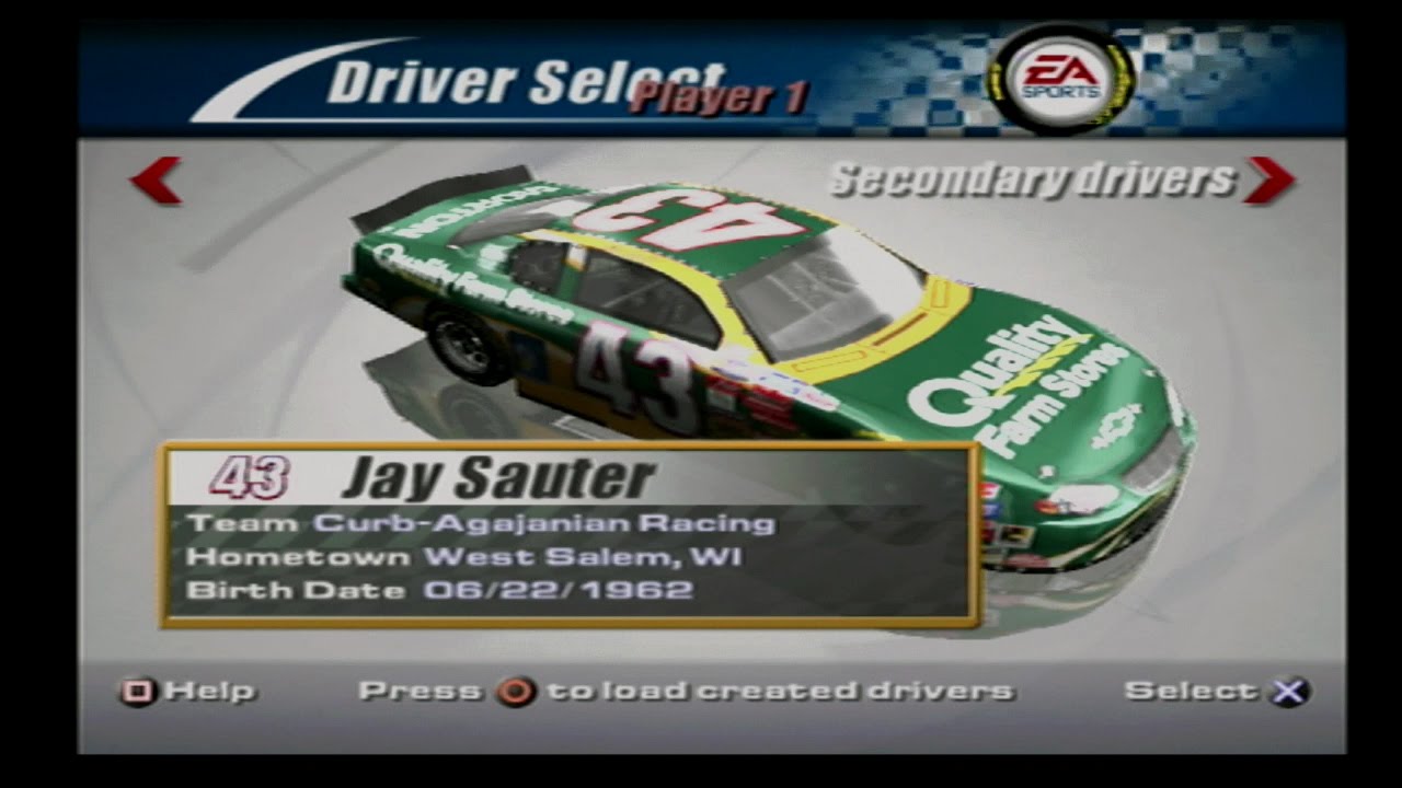 NASCAR Thunder 2002 - Jay Sauter @ Indy - YouTube