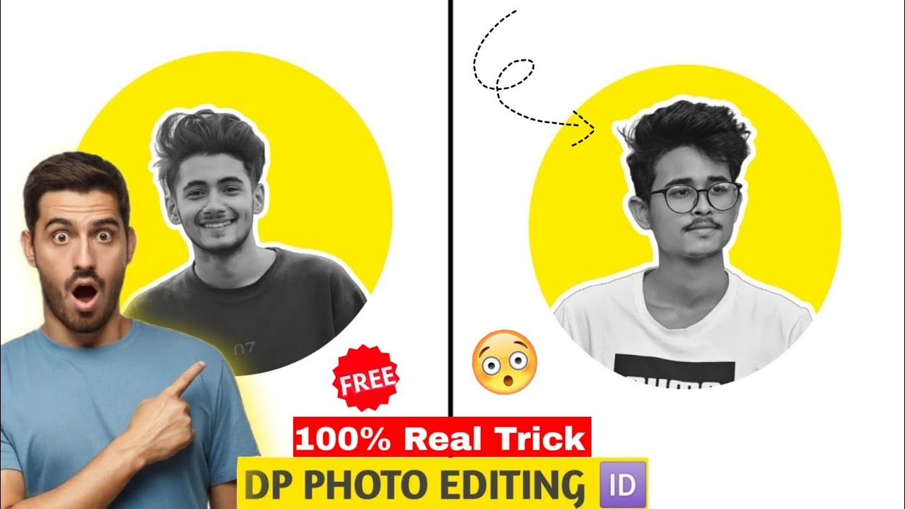 How To Creative Profile DP 🤩 Photo Editing ||One Click में DP Create ...