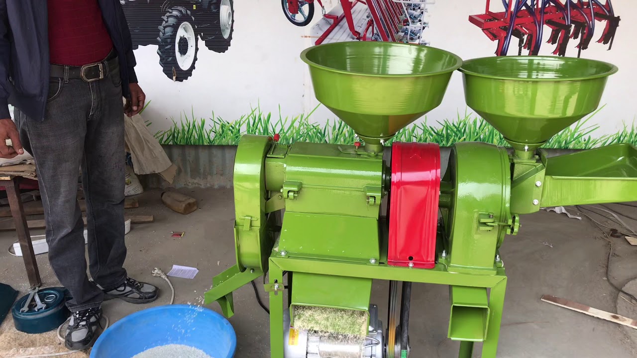 Rice mill in Nepal - YouTube