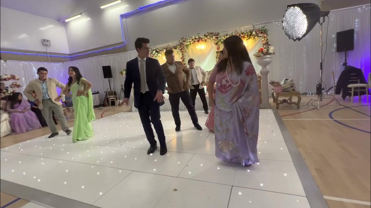 Nepali Wedding Reception Uk ️Surprise dance from Bride’s sisters ️ R+J Wedding Reception ️ - YouTube