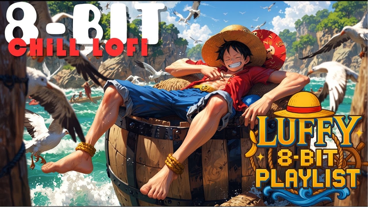 Luffy 8-Bit Chill Lofi Playlist | Relaxing Retro Game Music for Study ...