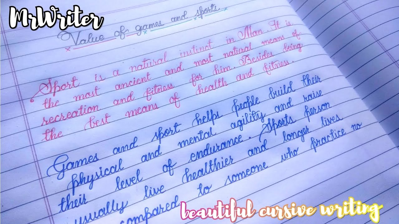 How to write cursive writing|acchi handwriting ke tips learn with ...