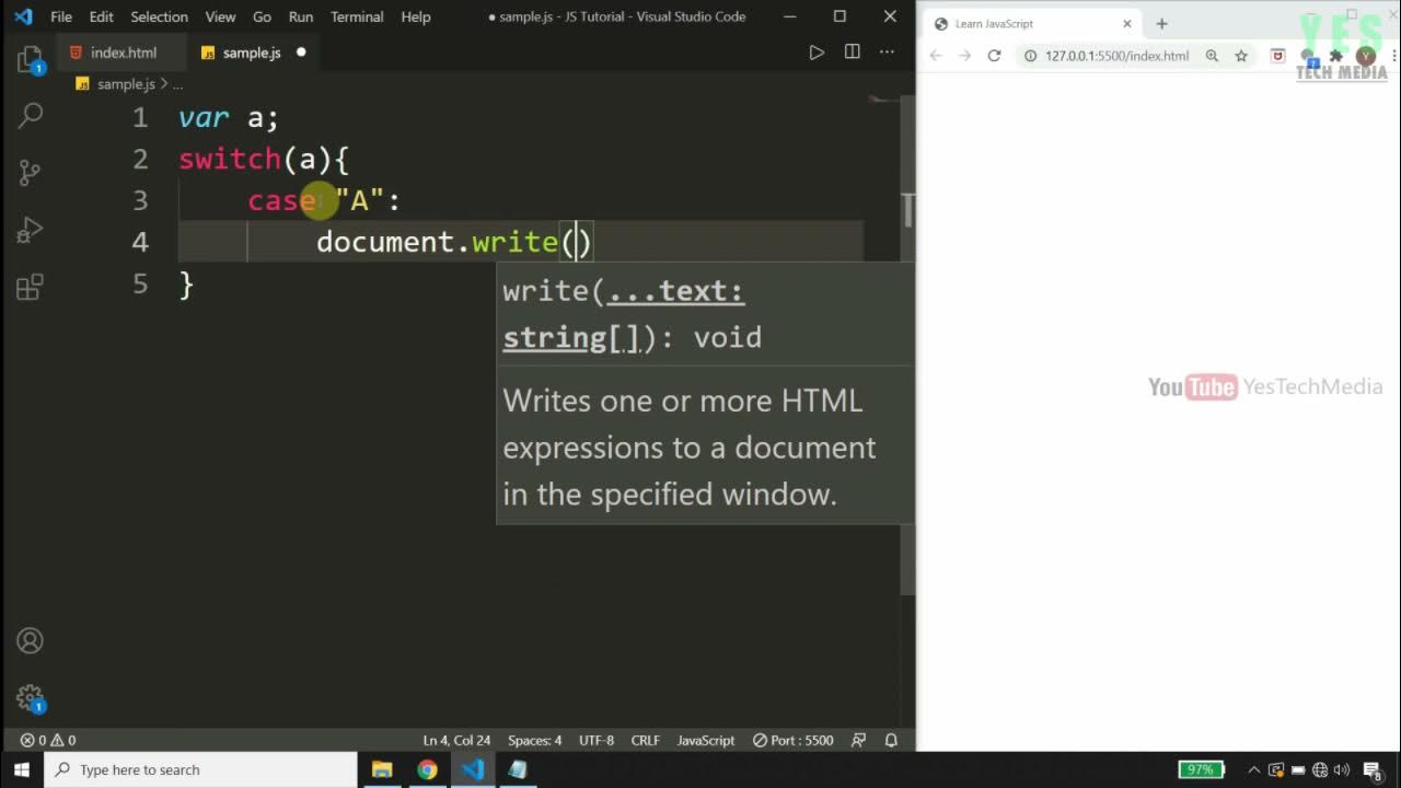 Switch Statement Javascript Malayalam Tutorial Part 10 Of 25 Youtube