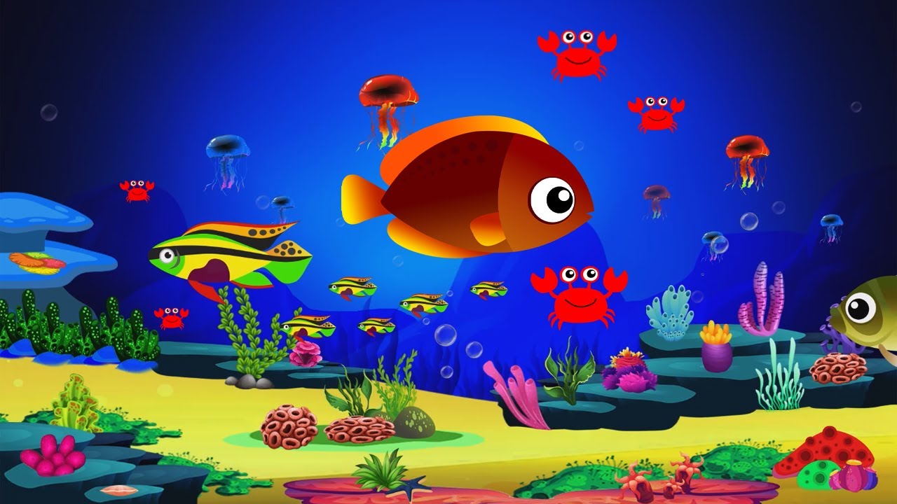 Baby Lullaby 🐟 Fish and Calming Undersea Animation 💤Mozart for baby ...
