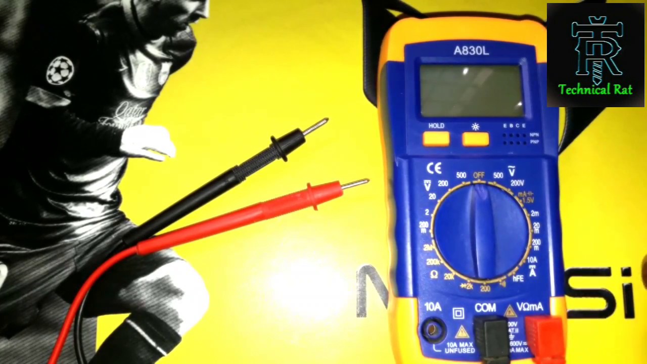 how to use a multimeter to test voltage - YouTube