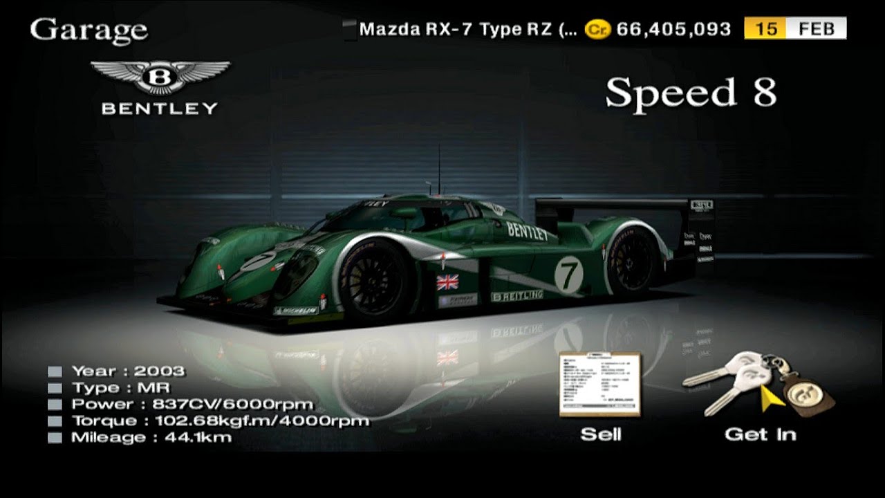 Bentley Speed 8 Race Car `03 #GranTurismo - YouTube