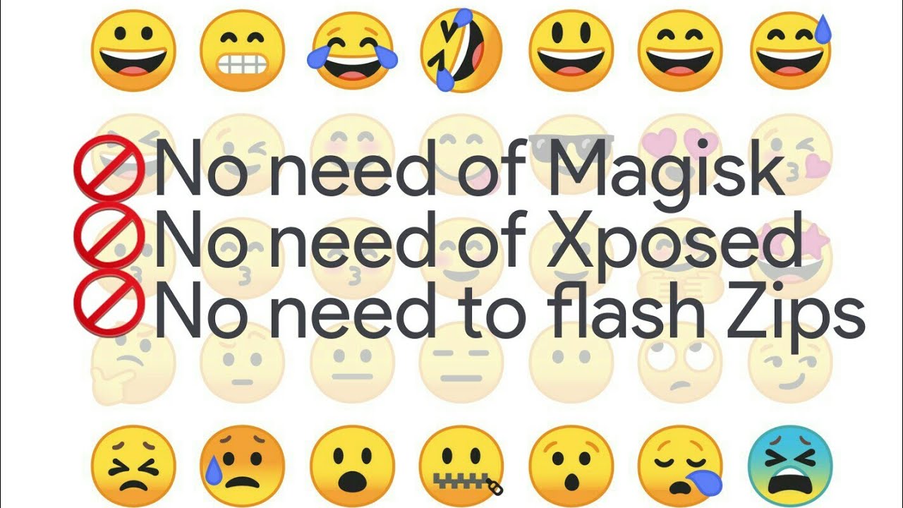 How to get Android Oreo emojis on any android without flashing Zips or ...