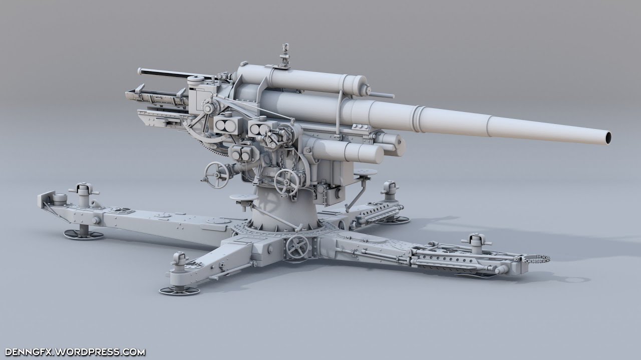 German 88 Flak Cannon Turntable YouTube