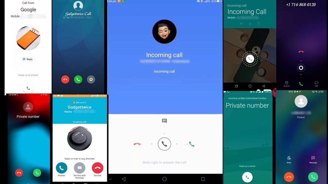 13 Phone Brand incoming call Screen Video - YouTube