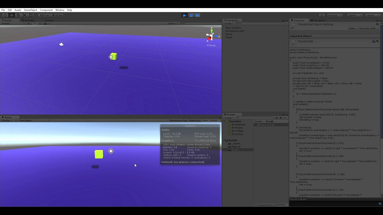 Gaming Technologies - Task 2 - First Simple Game - YouTube