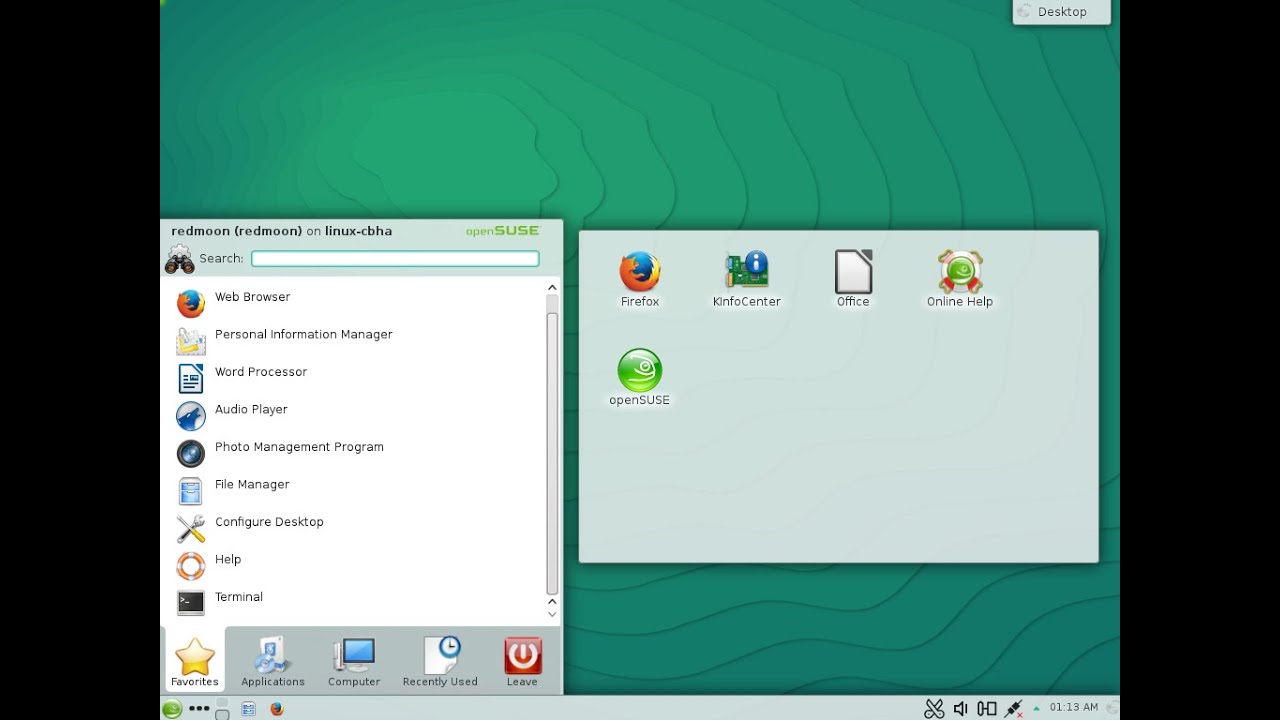 Install OpenSUSE 13.2 x86_64 KDE desktop. - YouTube