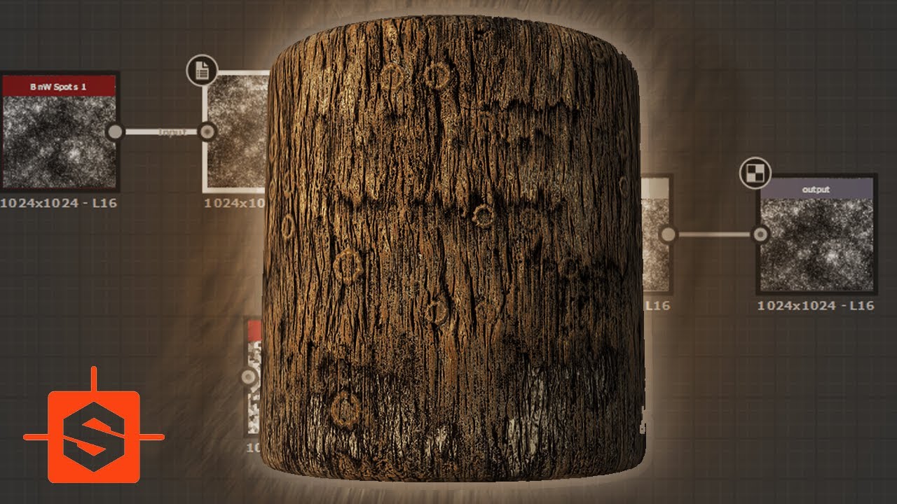 How to Create a 3D Tree Bark material in 5minutes - YouTube