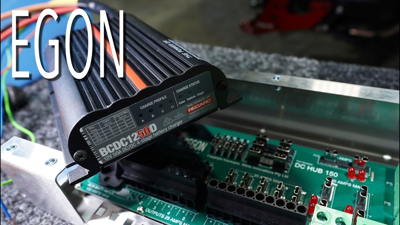 REDARC DC CHARGER to EGON DC-HUB instal guide - YouTube
