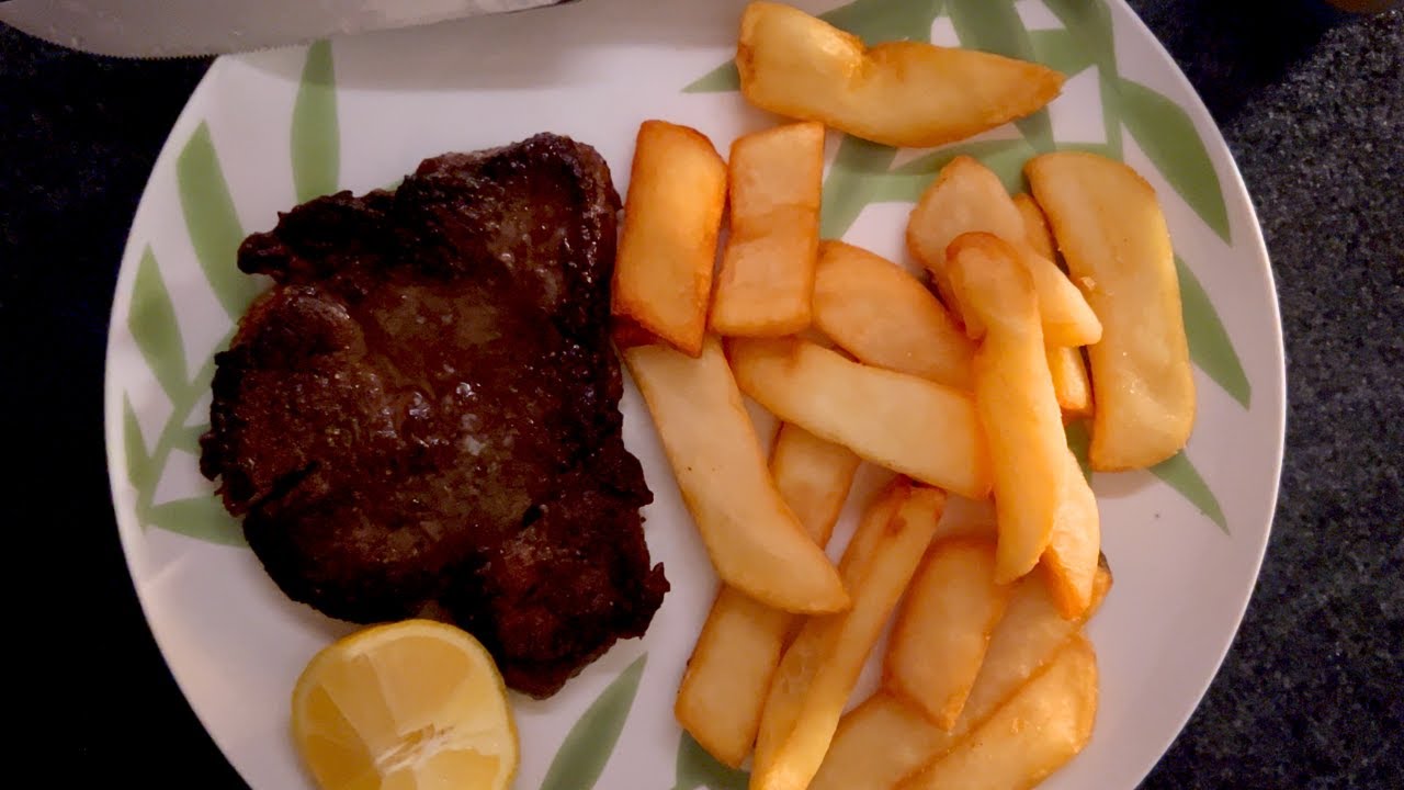 ASMR RIBEYE STEAK & STEAK FRIES MUKBANG EATING SOUNDS (ASMR EATING ...
