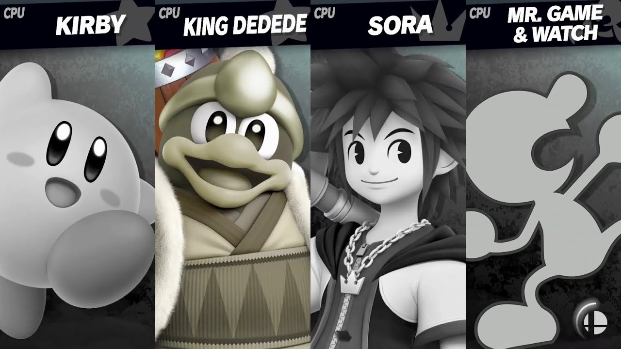 Super Smash Bros. Ultimate - Monochrome Battle - YouTube