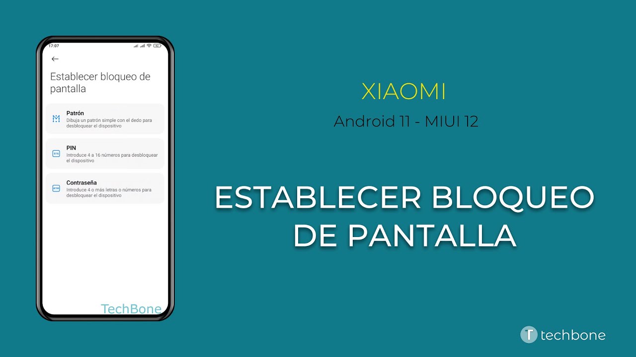 Establecer el Bloqueo de pantalla con Contraseña, PIN o Patrón - Xiaomi ...